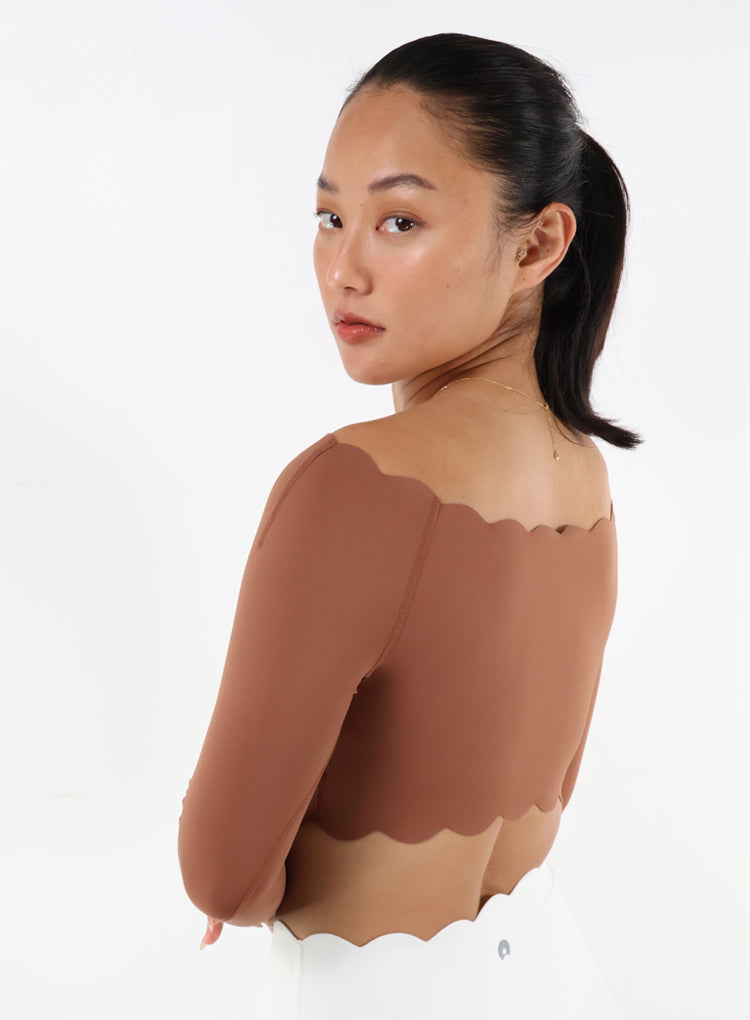 SUNNY TOP - BROWN – Aura Athletica